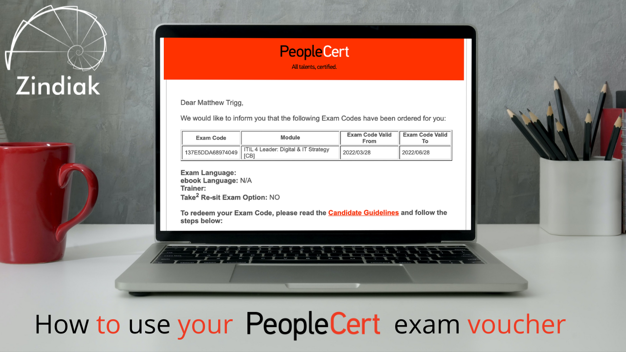How to use your PeopleCert Exam Voucher – Zindiak